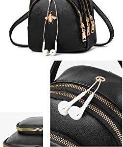 NUWA Small Crossbody Bag Mini Backpack Purse Shoulder Cellphone Women Girl Cute Lady Handbags (Pink)