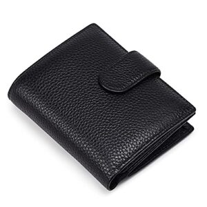 gaekeao small wallets for women genuine leather rfid blocking zipper pocket bifold wallet with id window