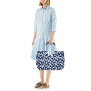 reisenthel Loopshopper L Frame Shoulder Bag Tote, Handbag for Shopping, Travel, and Commuting, Water-repellent, Signature Navy