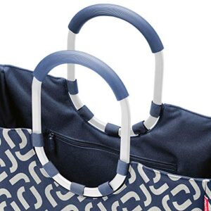 reisenthel Loopshopper L Frame Shoulder Bag Tote, Handbag for Shopping, Travel, and Commuting, Water-repellent, Signature Navy