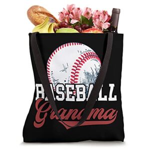 Baseball Grandma Mother's Day Granny Bat Catcher Homerun Tee Tote Bag