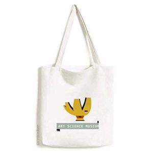 singapore art science museum tote canvas bag shopping satchel casual handbag