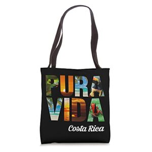 pura vida costa rica tote bag