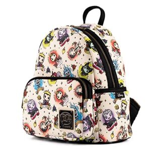 Loungefly POP Disney Villains Tattoo All Over Print Womens Double Strap Shoulder Bag Purse