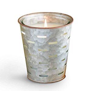 park hill collection enp10030 inviting olive bucket candle, 12 oz.