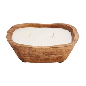 petite wood candle