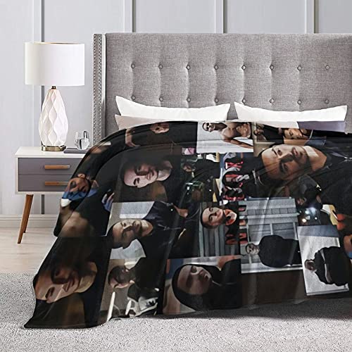 Manny Montana Throw Blanket Fleece Blanket Lightweight Soft Flannel Living Room Bedroom Sofa Quilt Blankets All Season Air Conditioning Blanket