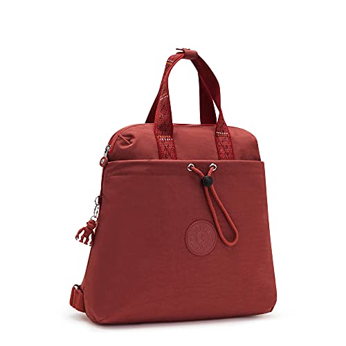 Kipling Women's Goyo Medium Tote Bag Backpack, Dusty Carmine