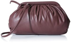 steve madden womens steve madden nikki clutch crossbody, burgundy, one size us