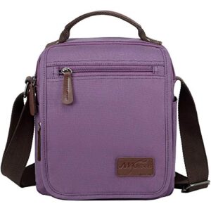 mygreen unisex casual retro small messenger bag shoulder crossbody bags purse purple