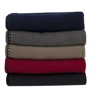 24 Pack of Wholesale Hypoallergenic Microfiber Blankets - 30x40 Fleece Throw Blankets in Bulk