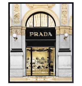 photo of prada store – glam living room decor – luxury wall decor – designer wall decor – fashion wall art – glamour wall art – high fashion – fashion design – bling wall decor – luxury gift