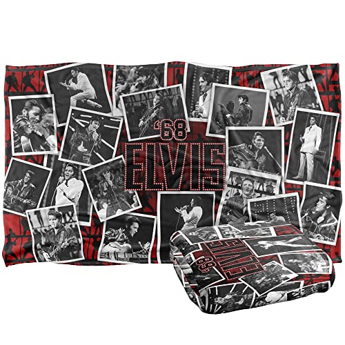 Elvis Presley Comeback to 68 Officially Licensed Silky Touch Super Soft Throw Blanket 36" x 58"