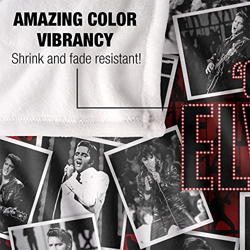 Elvis Presley Comeback to 68 Officially Licensed Silky Touch Super Soft Throw Blanket 36" x 58"