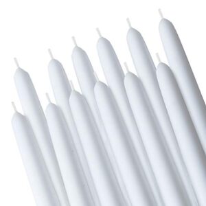 SPAAS White Taper Candles - 4 Pack | 10 Inch Tall Candles, Scent-Free Premium Wax Candle Sticks | 8 Hour Long Burning White Candlesticks for Home Decoration, Wedding, Holiday and Parties