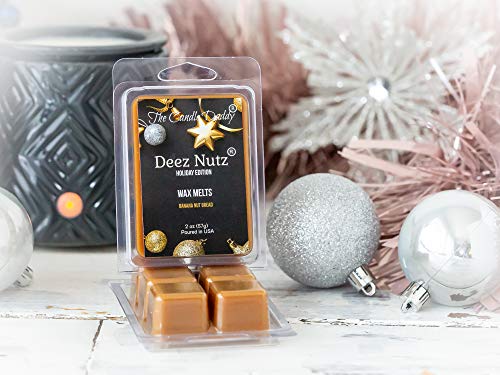 The Candle Daddy Deez Nutz Holiday Edition - Banana Nut Bread Scent - Maximum Scented Wax Melt Cubes - 2 Ounce Pack - Perfect for Christmas