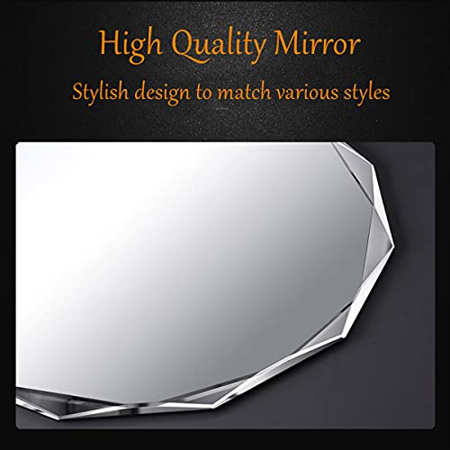 SNUGACE Single Beveled Edge Frameless Wall Mount Bathroom Vanity Mirror, 20” X 28”