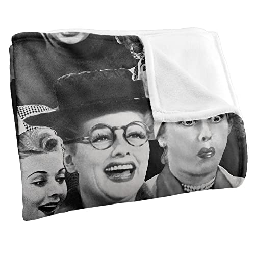 I Love Lucy Faces Officially Licensed Silky Touch Super Soft Throw Blanket 50" x 60"