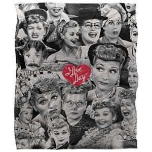 I Love Lucy Faces Officially Licensed Silky Touch Super Soft Throw Blanket 50" x 60"