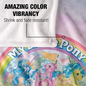 My Little Pony Retro Classic Ponies Officially Licensed Silky Touch Super Soft Throw Blanket 50" x 60"