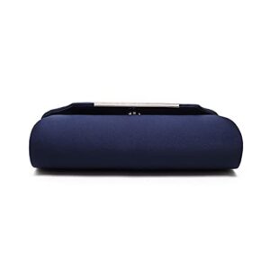 Mulian LilY M212 Evening Clutch Purse Prom Party Envelope Bag Elegant Formal Wedding Envelope Handbag Navy