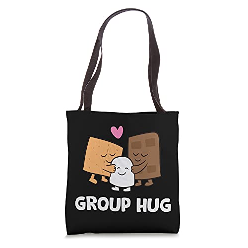 Funny Camping Smores Group Hug Cute S'mores Tote Bag