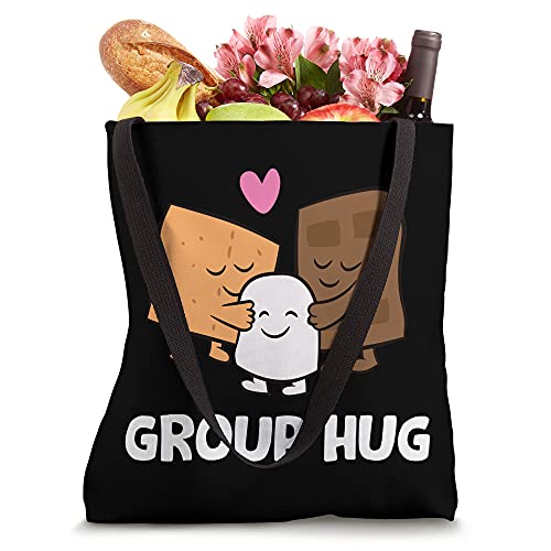 Funny Camping Smores Group Hug Cute S'mores Tote Bag