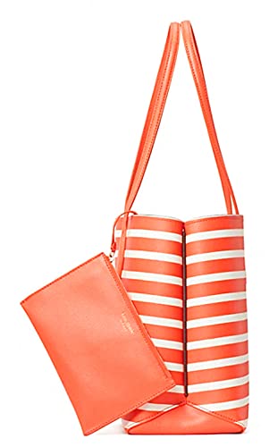 Kate Spade New York all day sailing stripe large tote (TAMARILLO MULTI)