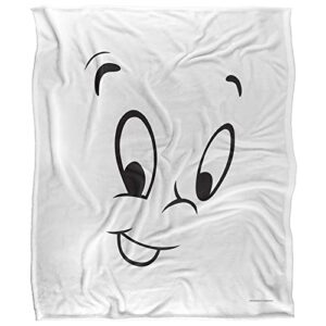 Casper The Friendly Ghost Face Officially Licensed Silky Touch Super Soft Throw Blanket 50" x 60"