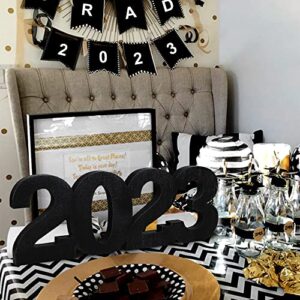 Ivenf Graduation Decorations, Large Numbers 2023 Table Sign, Free Standing 2023 Centerpieces for Graduate Photo Props, Graduation Party Supplies, New Years Holiday, Grad Decor, Black