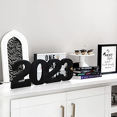 Ivenf Graduation Decorations, Large Numbers 2023 Table Sign, Free Standing 2023 Centerpieces for Graduate Photo Props, Graduation Party Supplies, New Years Holiday, Grad Decor, Black