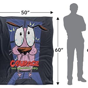 Courage The Cowardly Dog Window Officially Licensed Silky Touch Super Soft Throw Blanket 50" x 60"