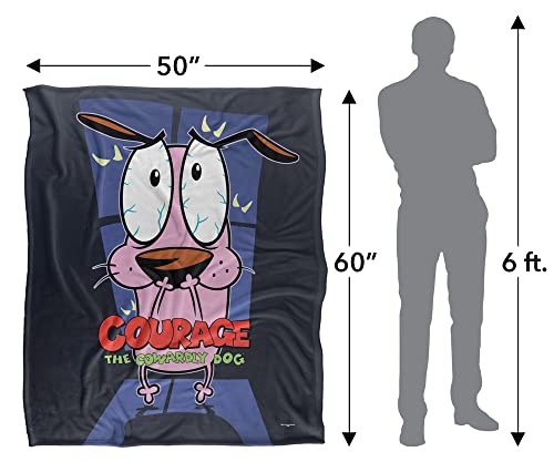 Courage The Cowardly Dog Window Officially Licensed Silky Touch Super Soft Throw Blanket 50" x 60"