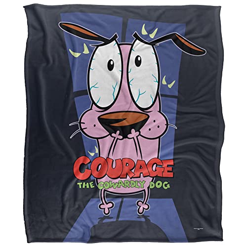 Courage The Cowardly Dog Window Officially Licensed Silky Touch Super Soft Throw Blanket 50" x 60"