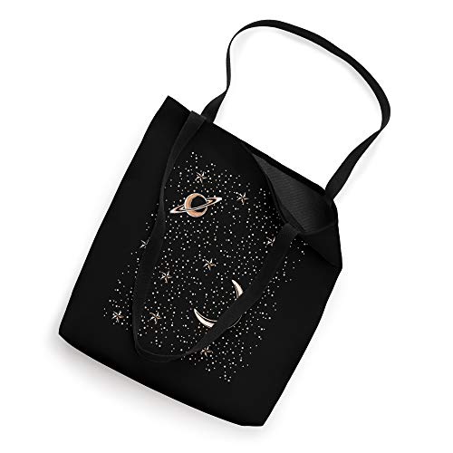 Sky Saturn Moon Cool Celestial Body Galaxy Space Lover Gift Tote Bag