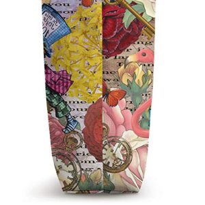 Alice In Wonderland Collage Tote Bag