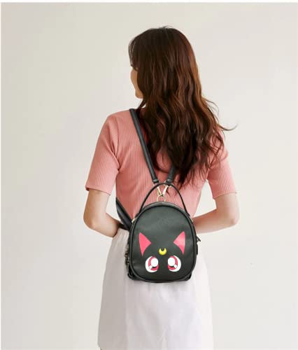 Kerr's Choice Girl Women Cute Black Kitty Bag Animie Moon Purse Luna Cat Bag Black Cat Backpack