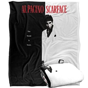 scarface poster officially licensed silky touch super soft throw blanket 50″ x 60″