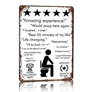 funny toilet feedbacks humor metal tin sign for bar cafe pub wall decor retro vintage 8 x 12 inches