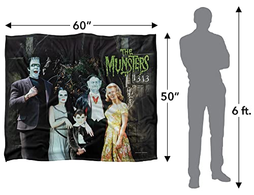 The Munsters Family Officially Licensed Silky Touch Super Soft Throw Blanket 50" x 60"