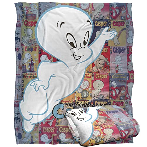 Casper The Friendly Ghost Casper and Covers Officially Licensed Silky Touch Super Soft Throw Blanket 50" x 60"