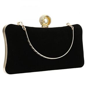 Women Velour Evening Clutch Bags Elegant Handbags Formal Party Clutches Purses for Wedding/Prom/Cocktail