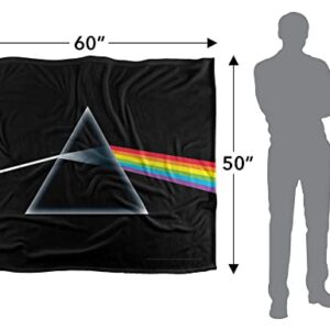 Pink Floyd Dark Side of The Moon Officially Licensed Silky Touch Super Soft Throw Blanket 50" x 60"