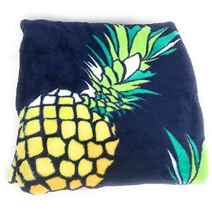 Vera Bradley Throw Blanket Fleece 80" x 50" Pineapple