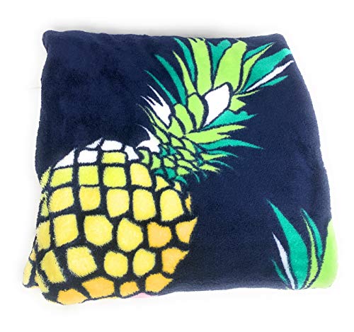 Vera Bradley Throw Blanket Fleece 80" x 50" Pineapple