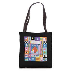 aquarius colourful zodiac sign horoscope astrology tote bag