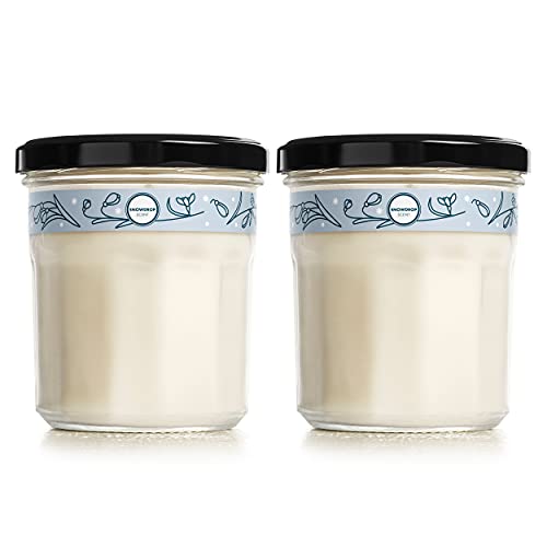 Mrs. Meyer's Soy Aromatherapy Candle, 35 Hour Burn Time, Made with Soy Wax and Essential Oils, Limited Edition Snowdrop, 7.2 oz - Pack of 2