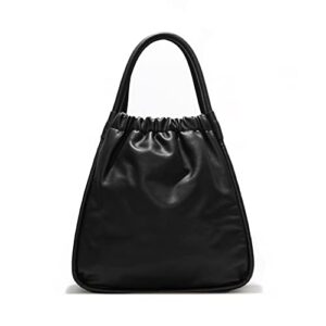 Lulu Dharma Tote (Black, Pleated Tote)