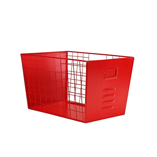 Unknown1 7.5" Red Wire Basket Multifunctional 7.5 Metal