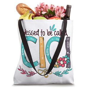 Blessed to be called Cici Colorful For Grandma Tote Bag